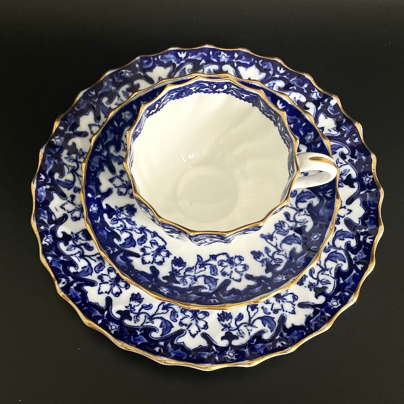 Antique Spode Copelands China Tea Set 4 X Trios , 1 X Large Tea Plate ...