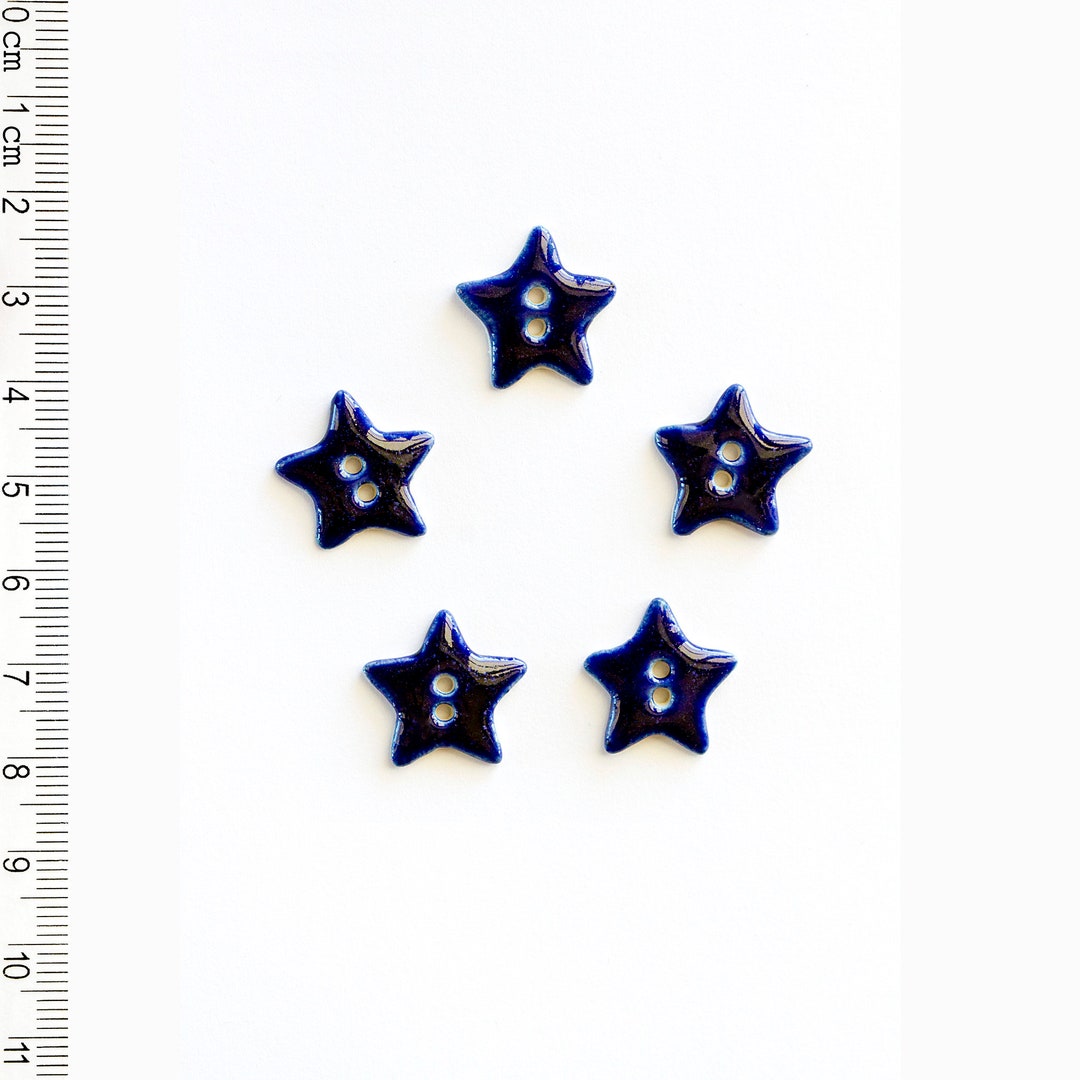 Star Buttons, Blue Star Buttons, White Star Buttons, Pastel Star ...