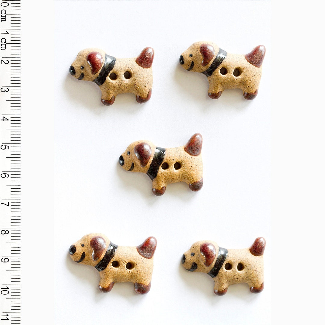 Puppy Dog Buttons, Cute Dog Buttons, Gift for Dog Lover, Handmade ...