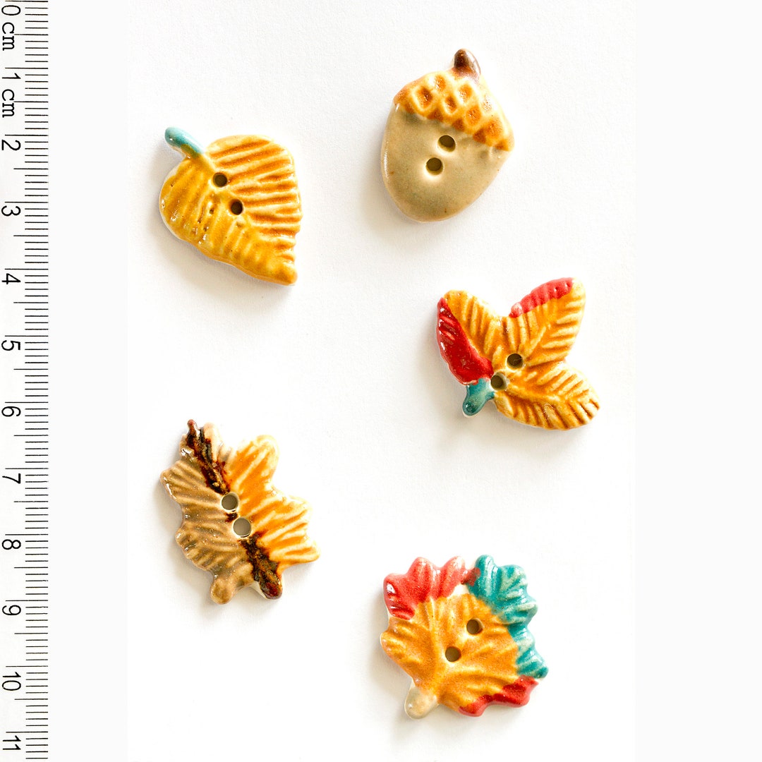Leaf Buttons, Fall Buttons, Autumn Buttons, Autumn Leaf Buttons ...