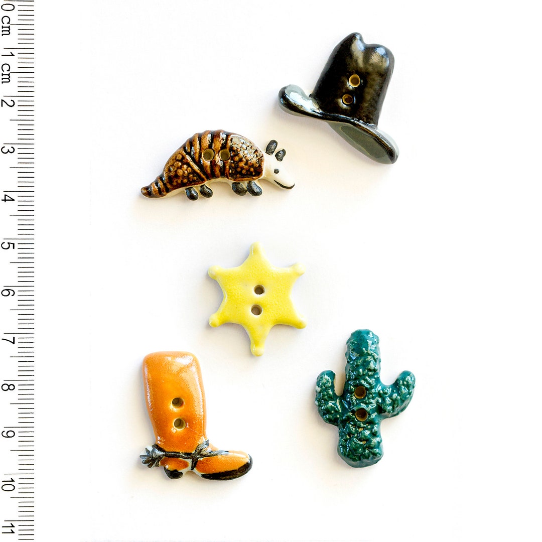 Wild West Button Set, Boys Buttons, Western Buttons, Cardigan Buttons ...