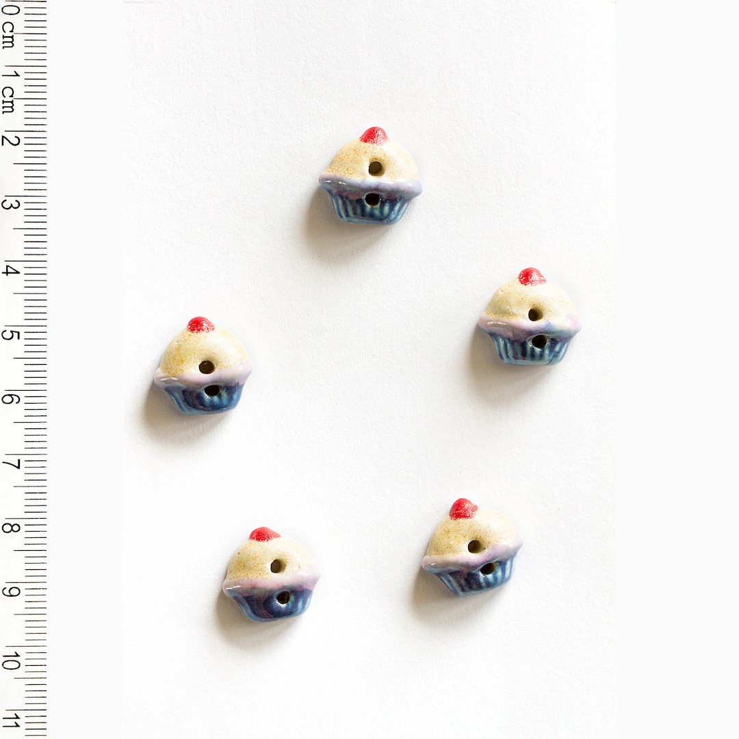 Cupcake Buttons, Fun Buttons, Decorative Button, Replace Plastic ...