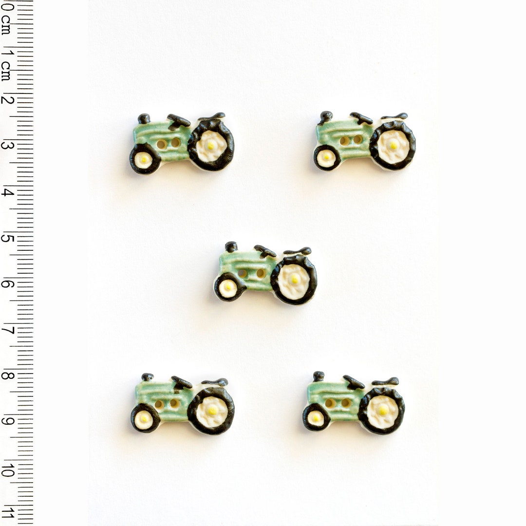 Tractor Buttons Farm Buttons Boy Buttons Gift for Farmer - Etsy