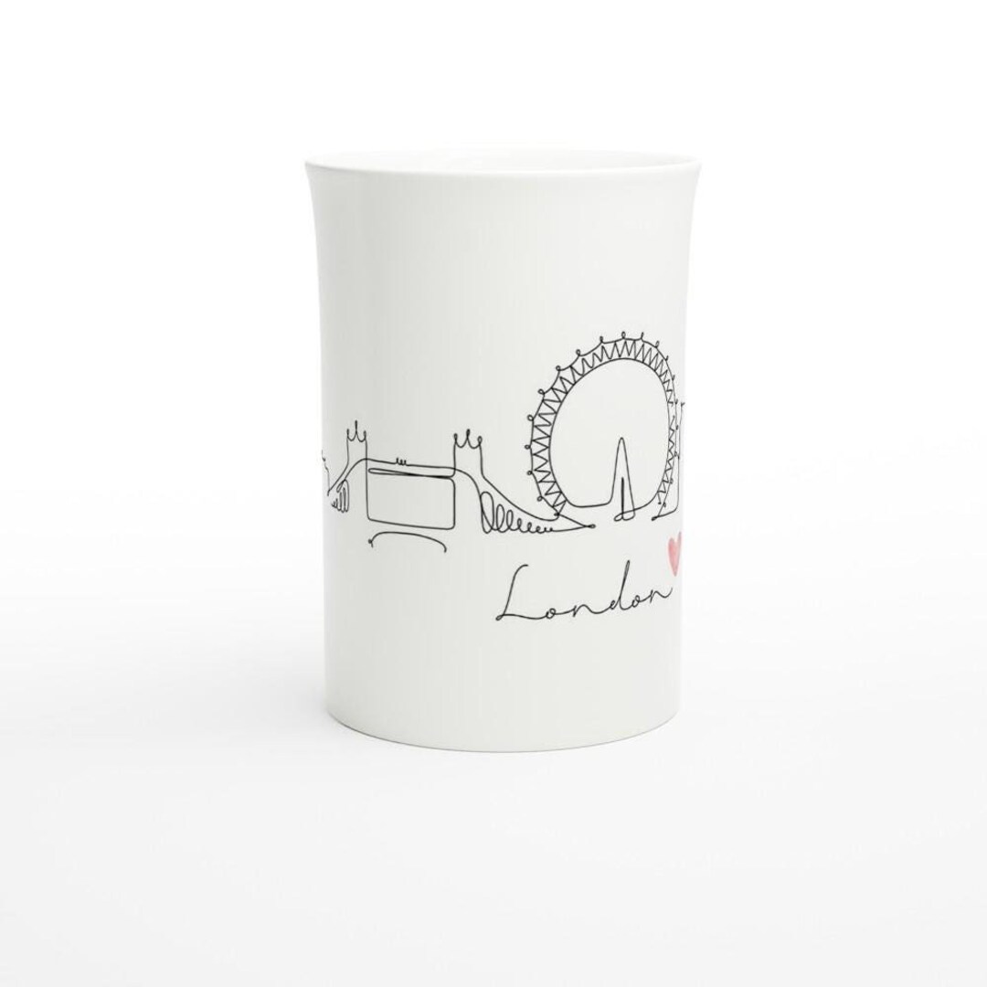 London Skyline Porcelain Mug, London Mug, Birthday Gift, London Gift ...