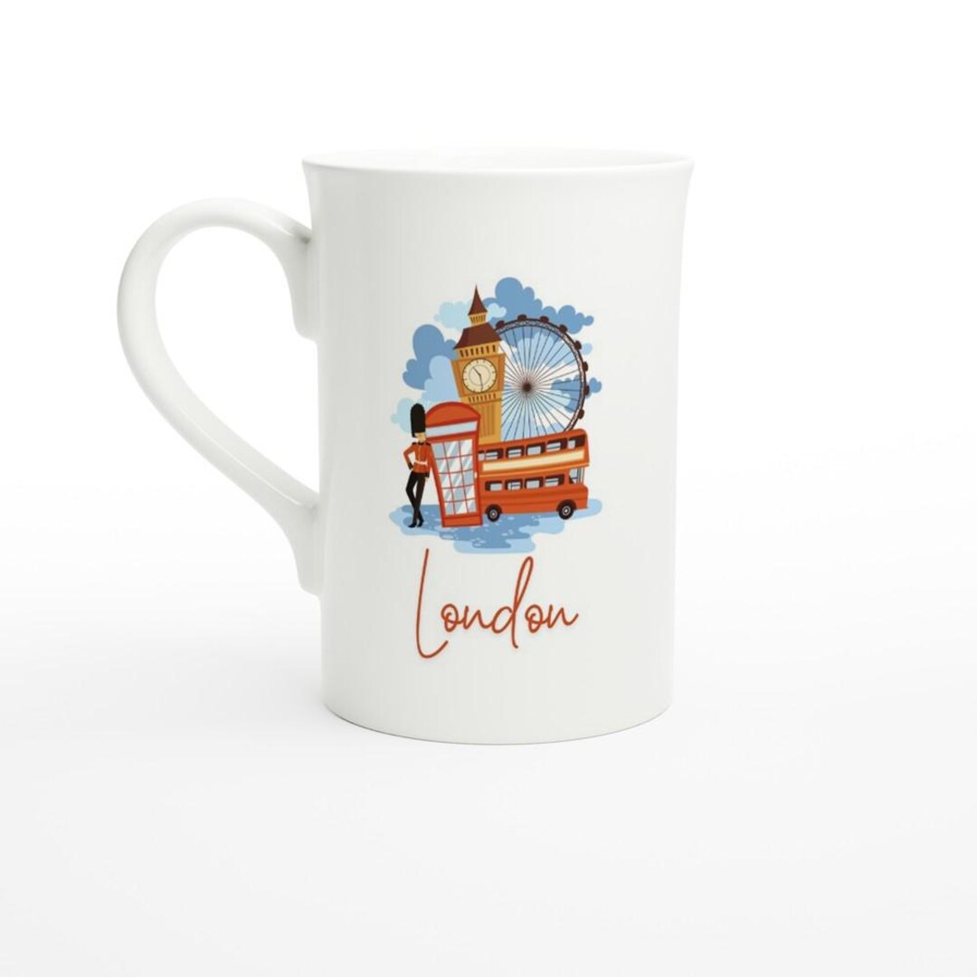 London Landmarks Porcelain Mug, London Mug, Birthday Gift, London Gift ...