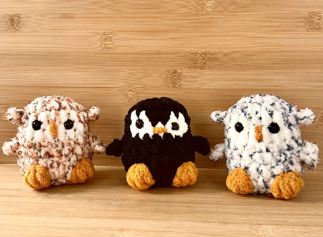 Crochet Baby Owl Small Stuffed Animal - Etsy