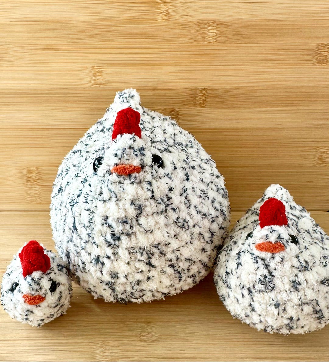 Family of Crochet Chickens - All 3 Sizes! (tiny, Regular, XL) - Etsy