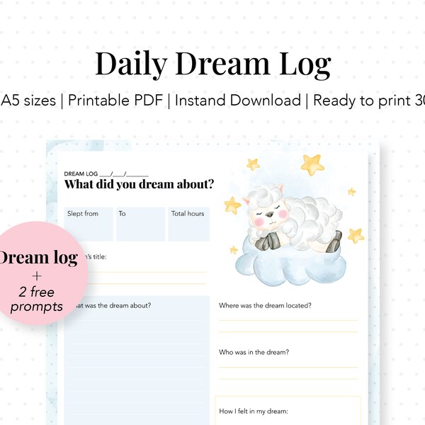 Dream Journal - Etsy