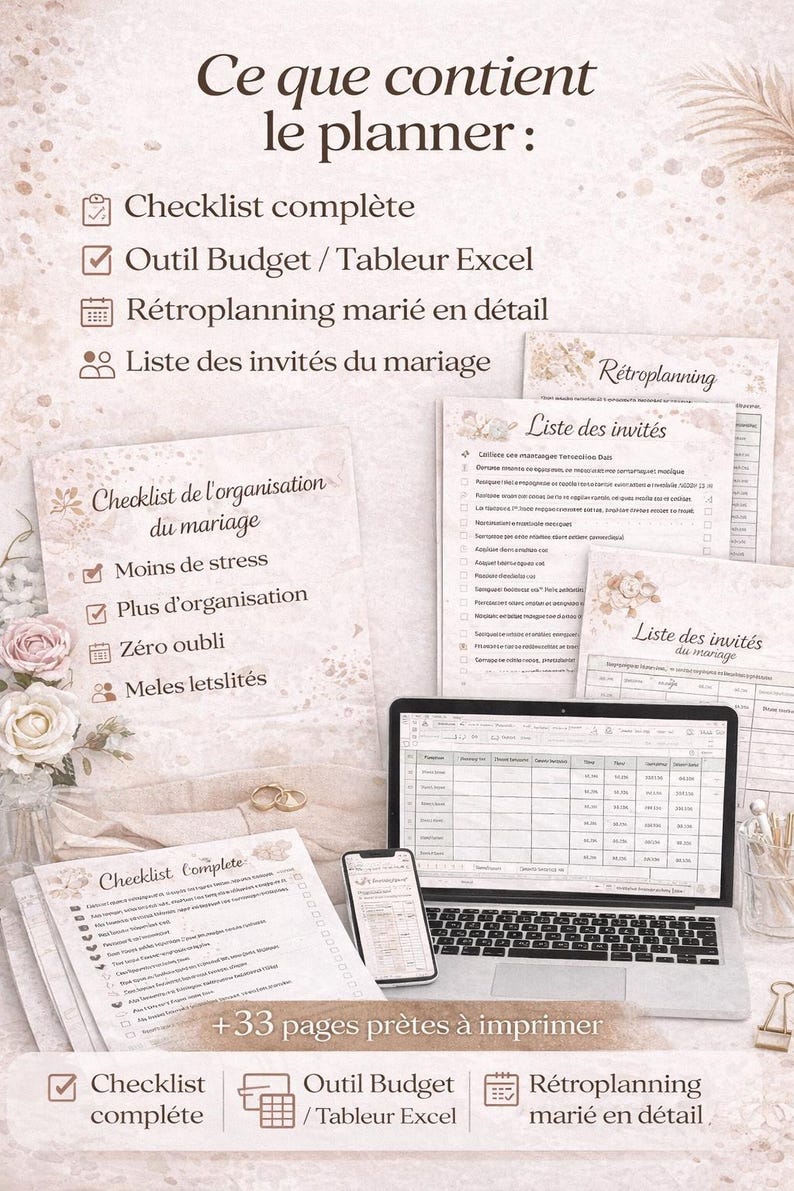 Complete Printable Wedding Planner – Stress-free Wedding Planning ...
