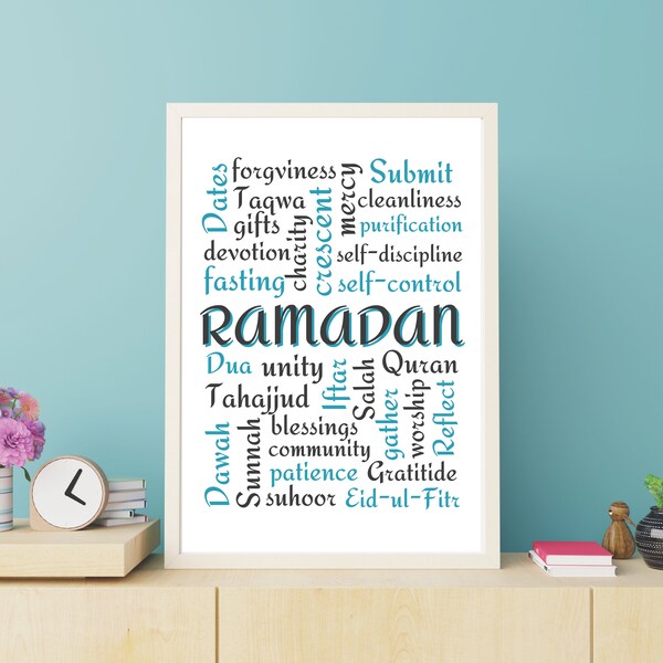Islamic Word Wall Art - Etsy