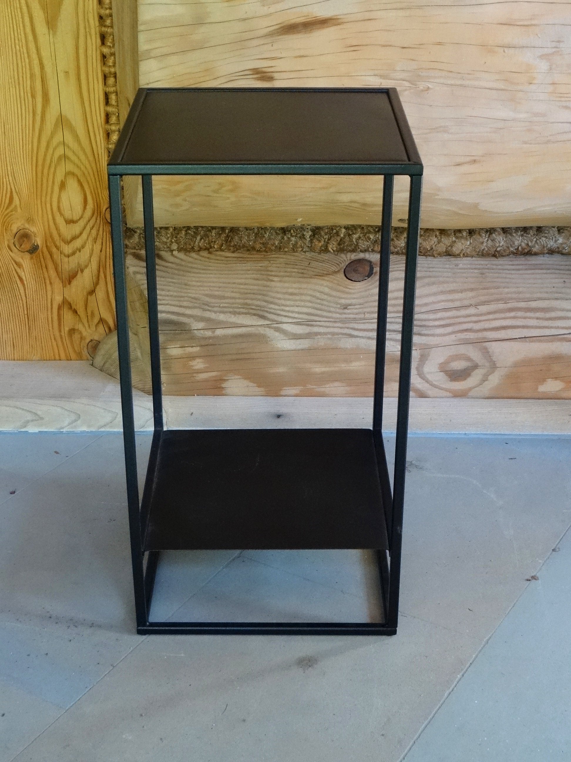 Modern Metal Coffee Table Drinking Table With Two Shelves - Etsy