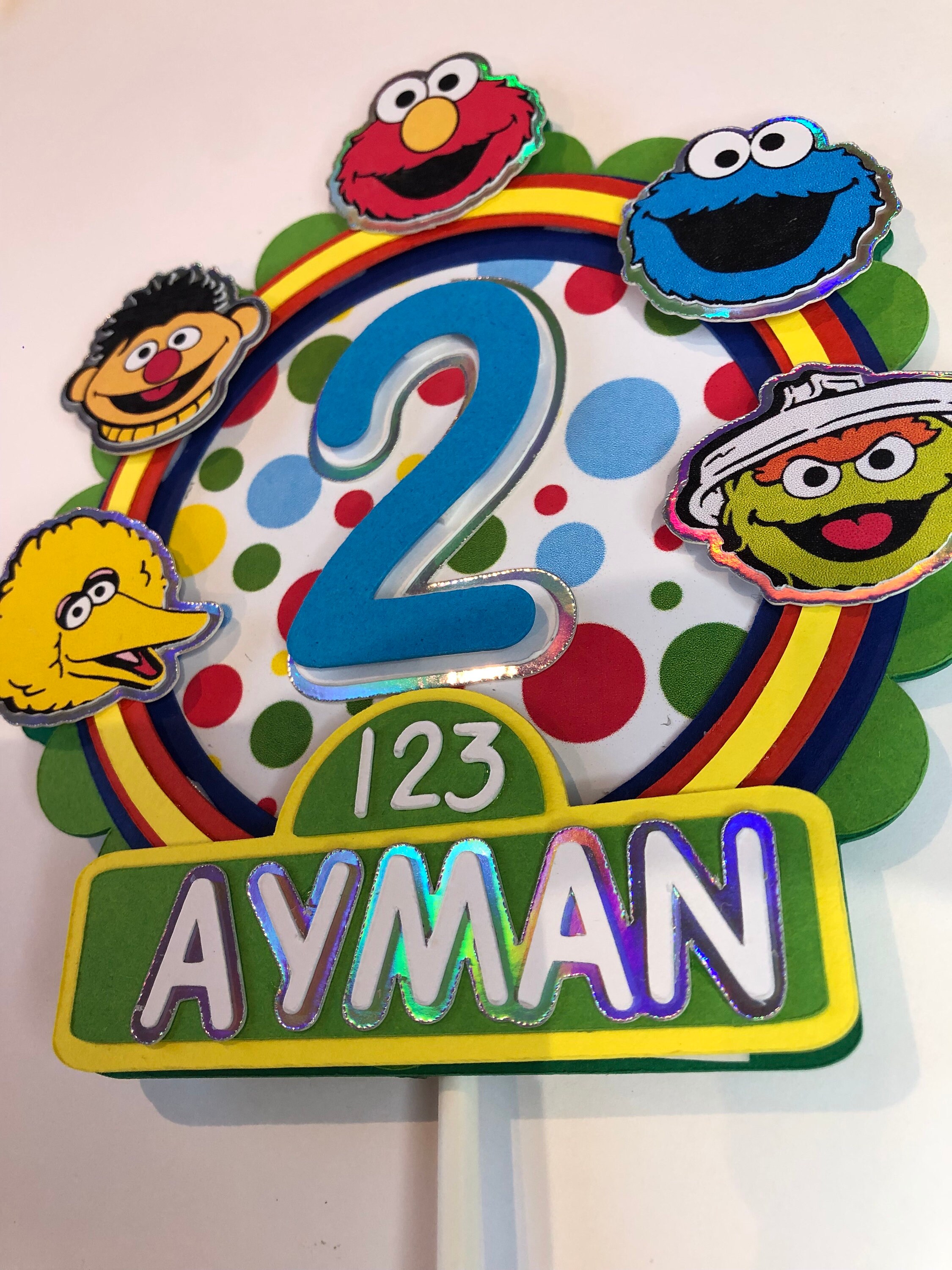 Sesame Street Cake Topper - Etsy UK