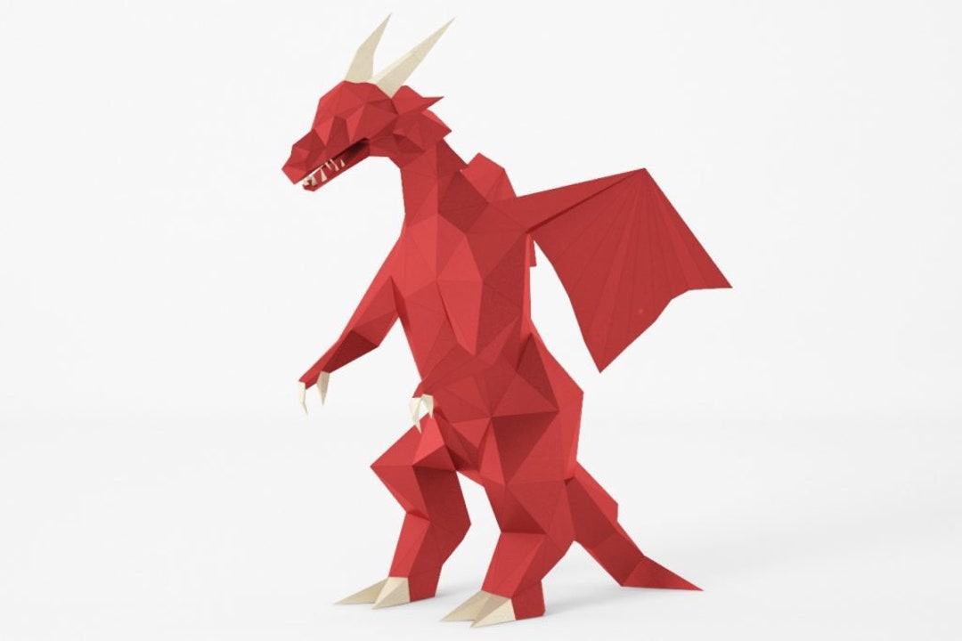 Dragon Big Model, PDF, Papercraft - Etsy