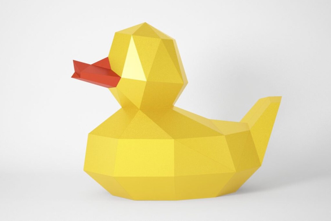 Duck Paper Craft PDF - Etsy