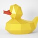 Duck Paper Craft PDF - Etsy
