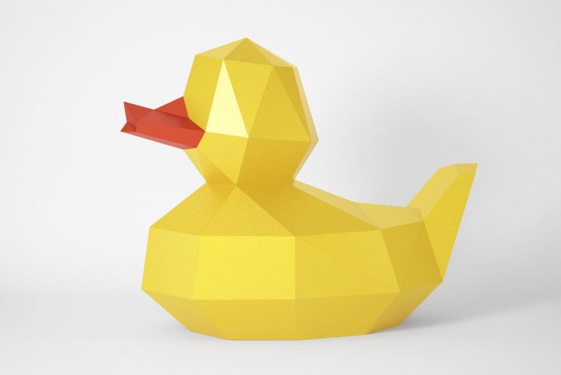 Duck Paper Craft PDF - Etsy
