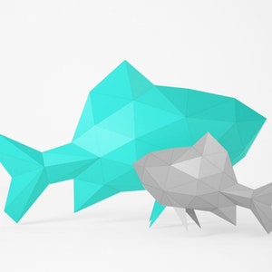 Fish Polygonal, Papercraft Models, PDF - Etsy