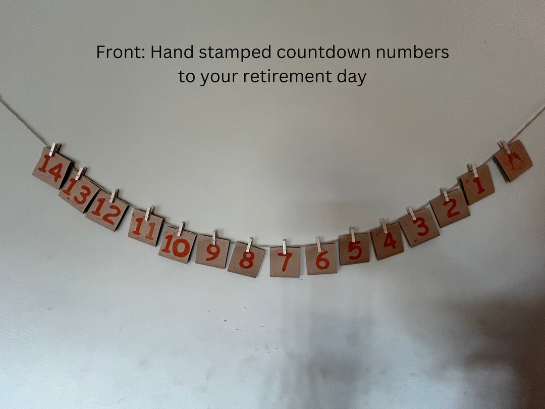 Retirement Countdown Calendar - Etsy