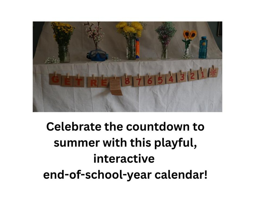 End of the School Year Countdown Calendar - Etsy