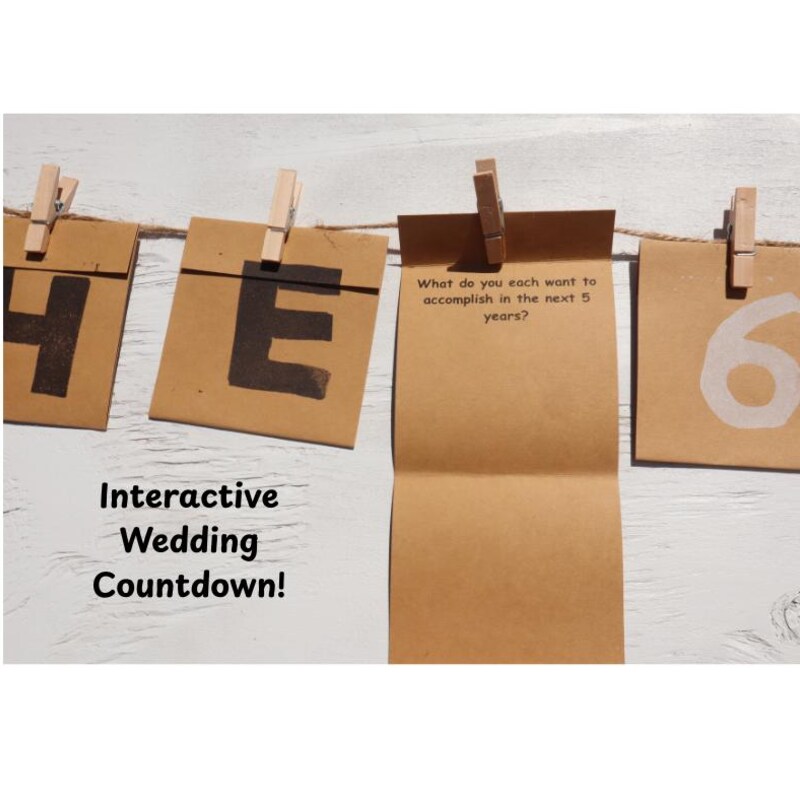 Wedding Countdown - Etsy