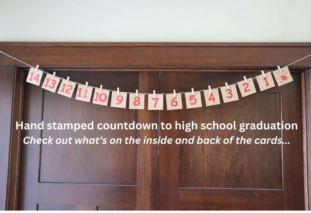 High School Graduation Countdown Calendar - Etsy
