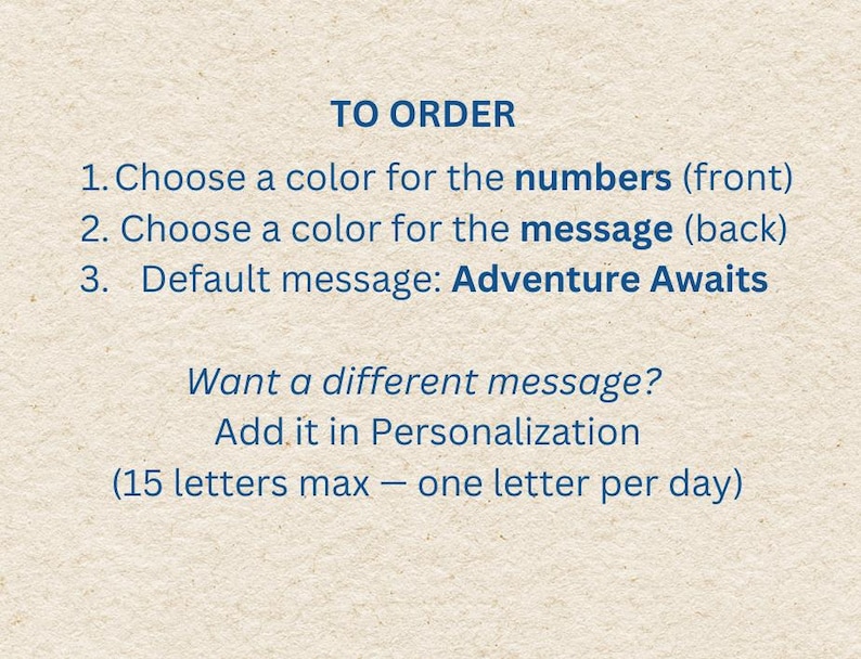 Graduation Countdown Calendar, Handmade, Custom Message, Keepsake, 14 Days - Etsy