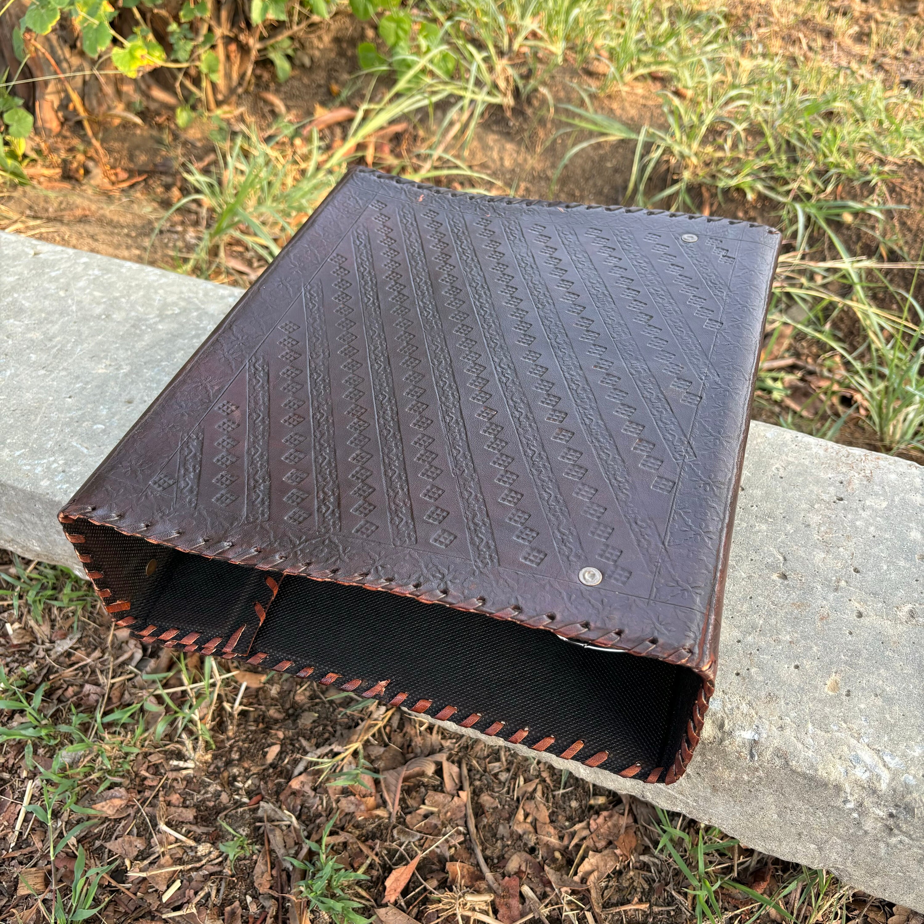 Embossed Pentagram Leather Ring Binder: Extra Large A4 Size - Etsy