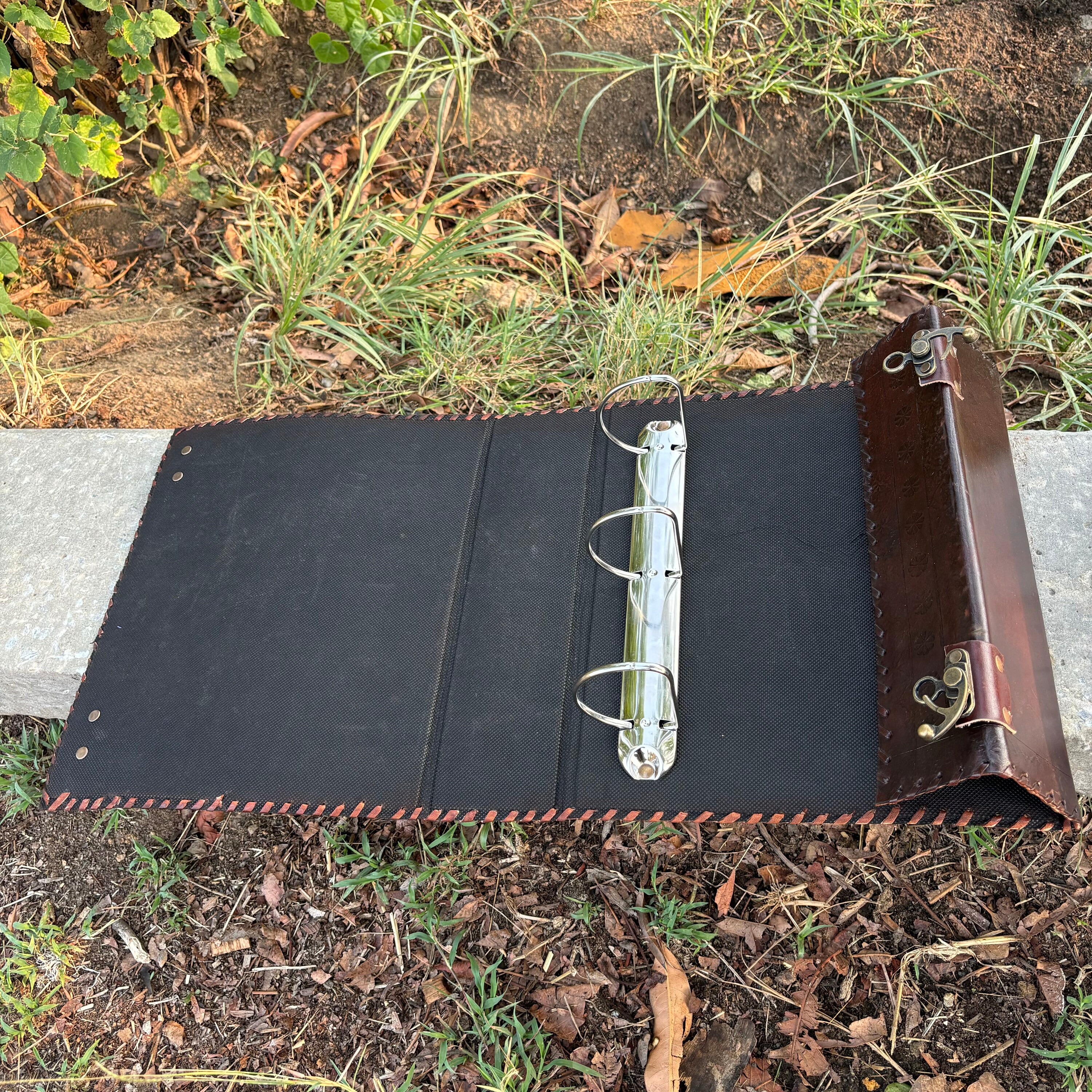 Embossed Pentagram Leather Ring Binder: Extra Large A4 Size - Etsy