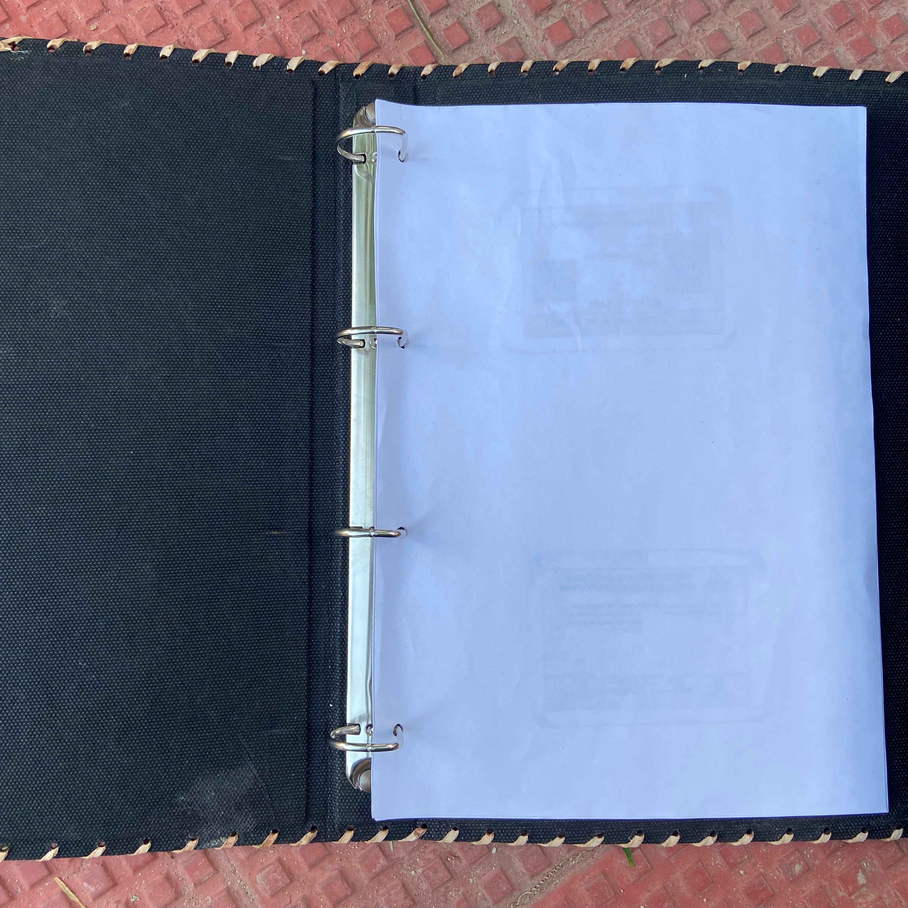 Embossed Leather Ring Binder: Handmade Grimoire, A4 Document Folder - Etsy