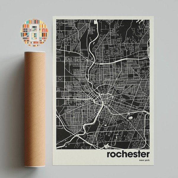 Rochester Map - Etsy