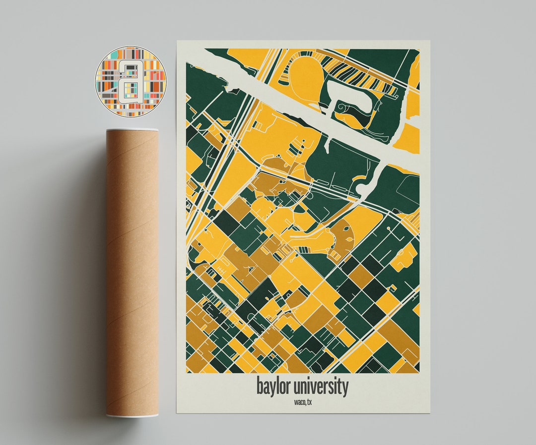 Baylor University Graduation Gift, Wall Art ,baylor University Campus ...