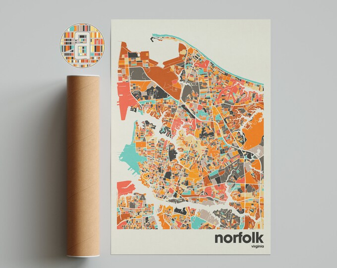 NORFOLK Print 4 Colors Available - Etsy