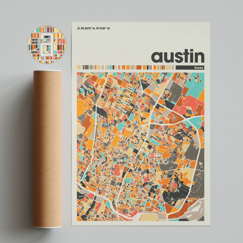 Austin Abstract - Etsy