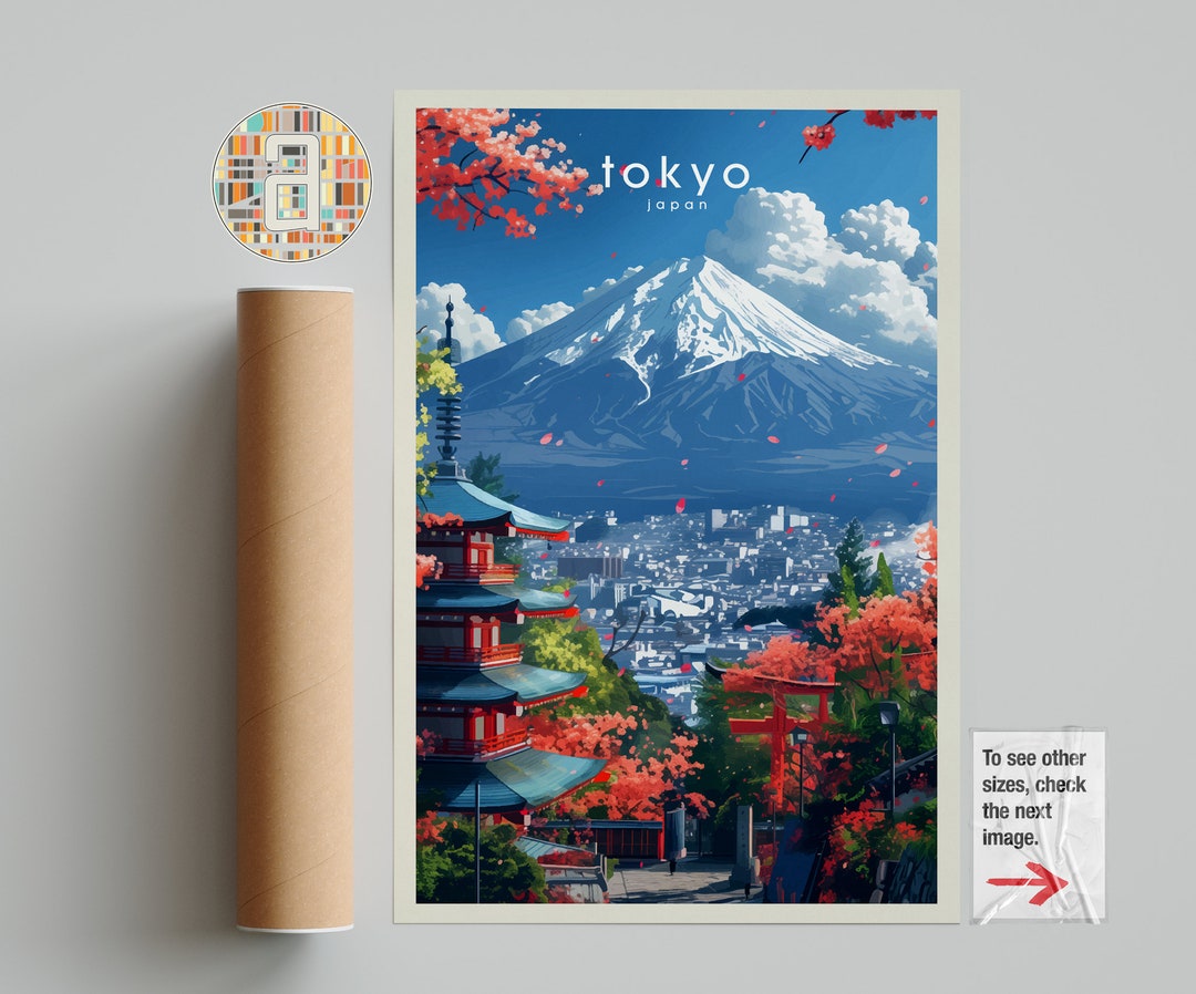 Tokyo Travel Print, Tokyo Japan Travel Gift, Printable City Poster ...