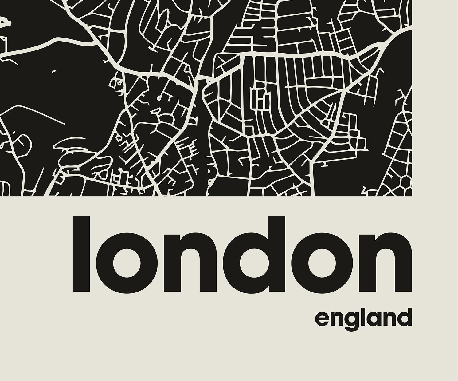 London Colorful Map, City of London Map, London Minimalist Map, London ...