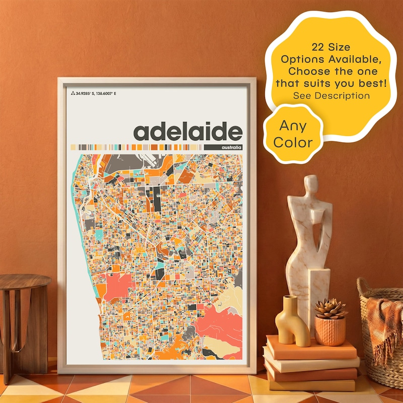 Adelaide City Wall Art - Etsy