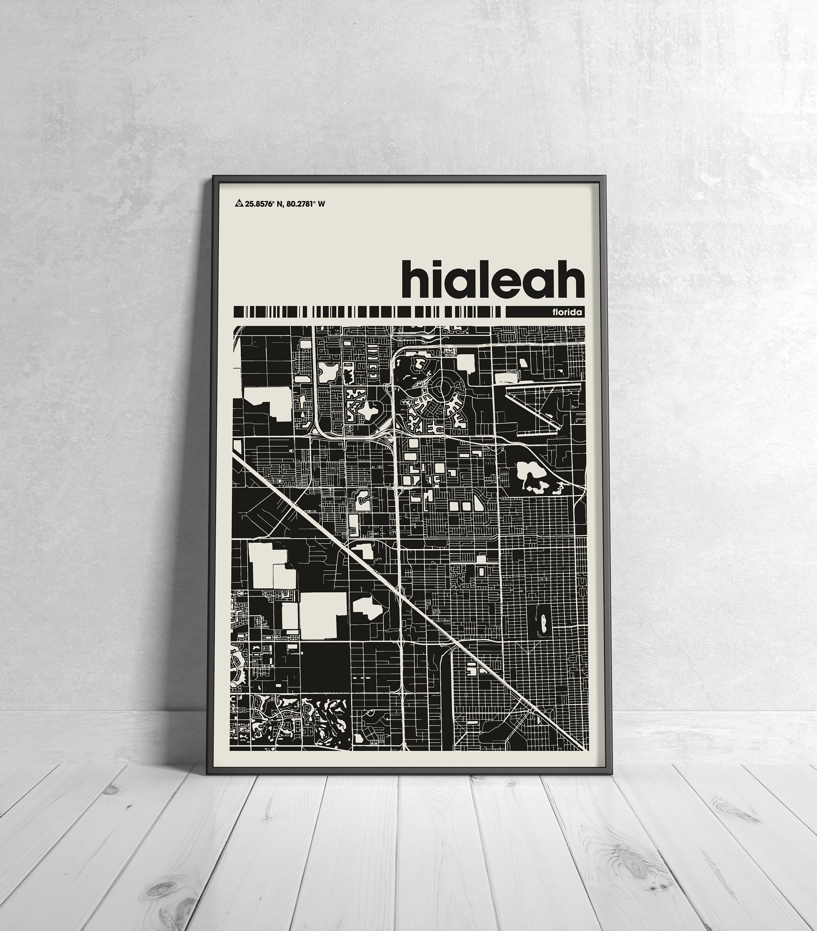 Mapa de la ciudad de Hialeah, Mapa de la ciudad de Florida, Mapa de la ...