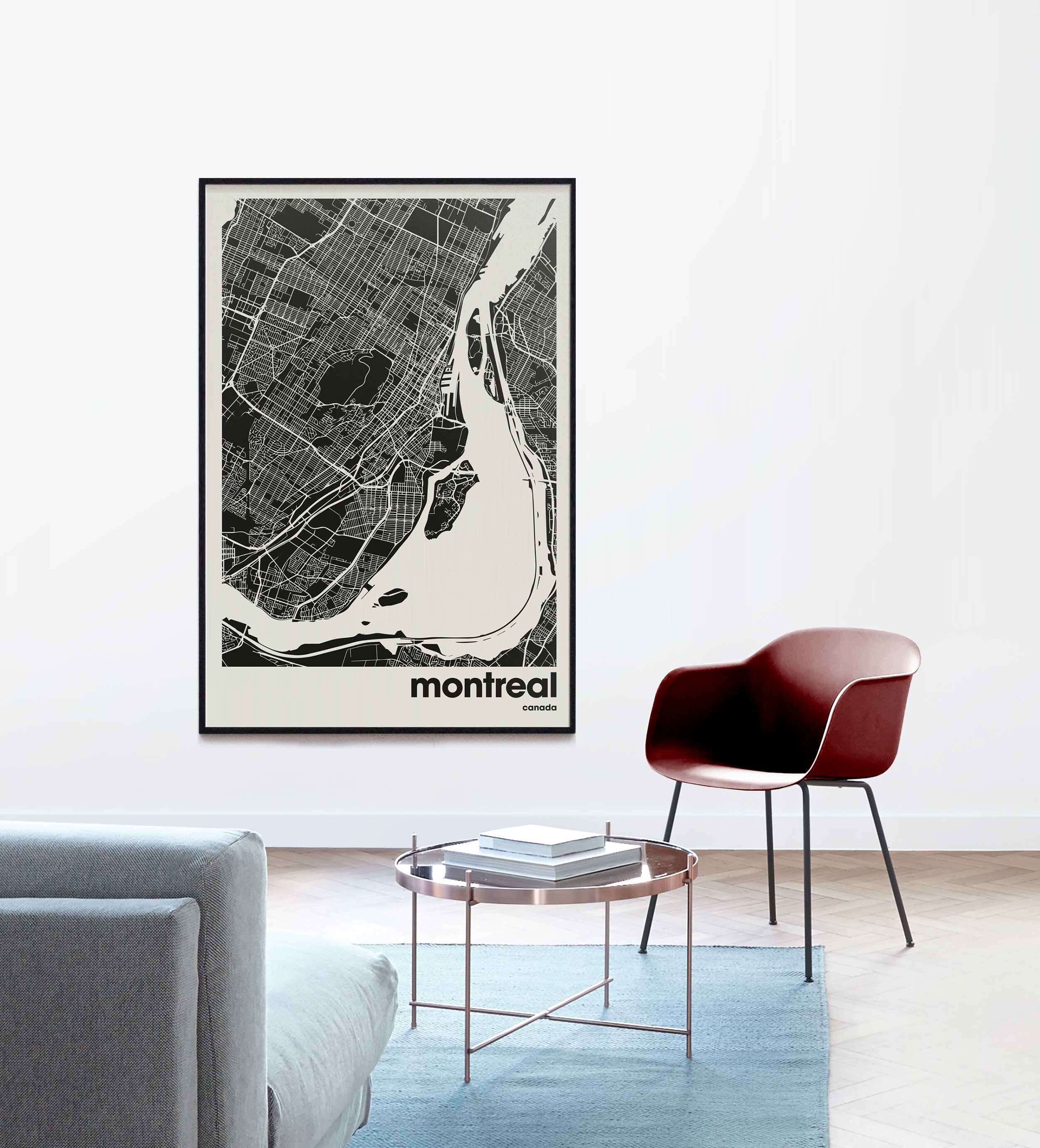 Mapa de la ciudad de Montreal, Mapa de la ciudad de Canadá, Mapa de la ...