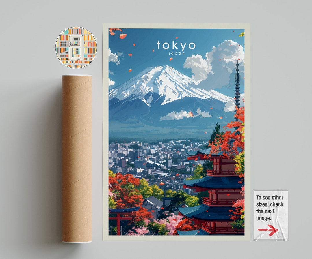 Tokyo Travel Print Wall Art Tokyo Wall Hanging Home Décor Tokyo Gift ...