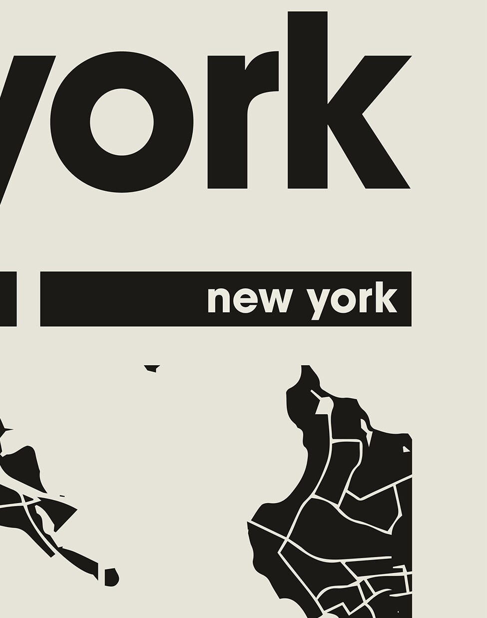 New York City Map, New York City Map, Minimalist City Map, Modern City ...