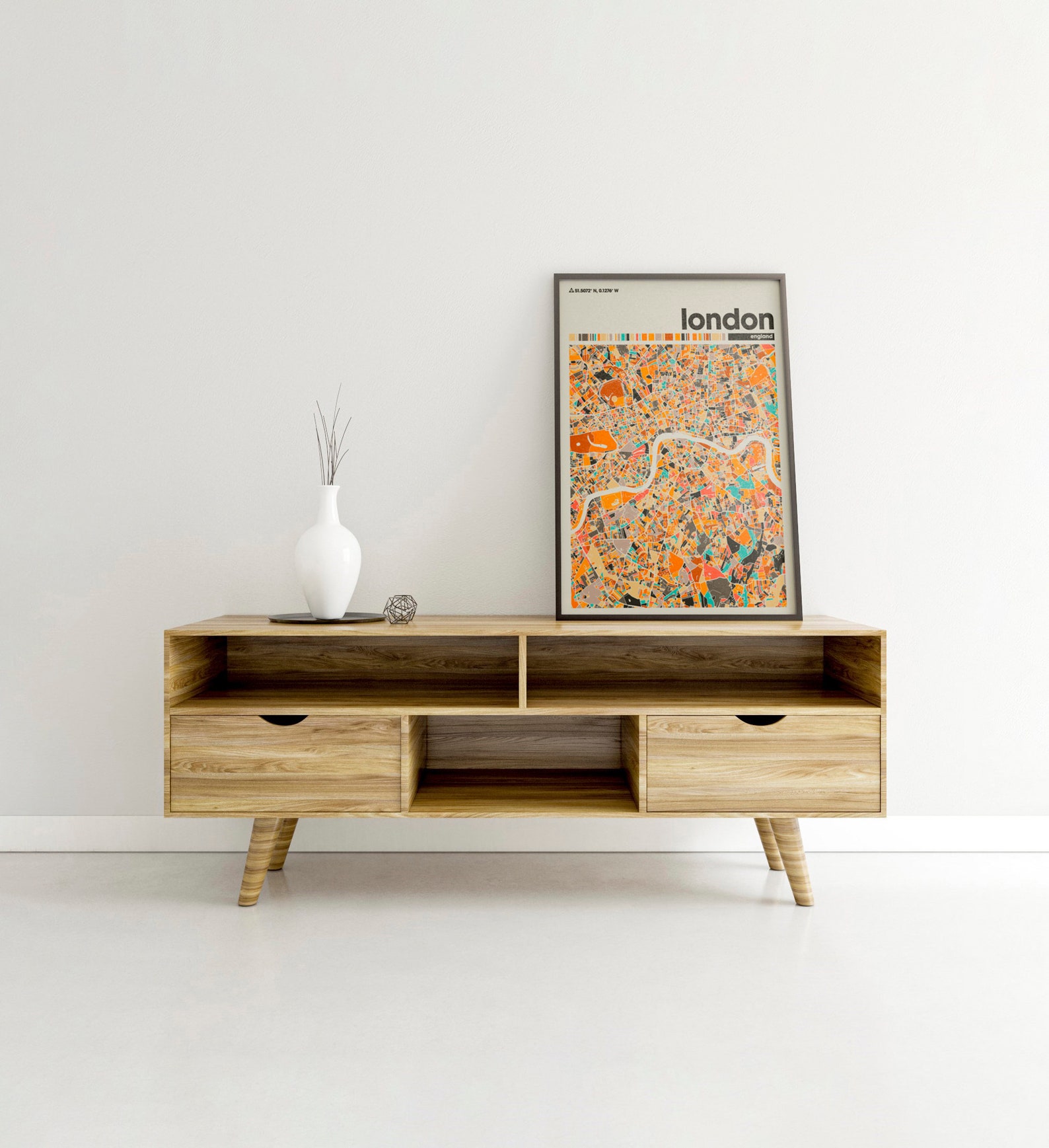 London Map London Map Print Minimalist Map England Print - Etsy