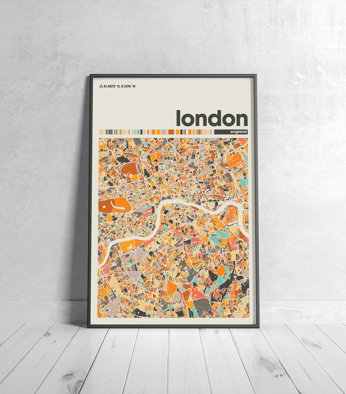 London Map London Map Print Minimalist Map England Print - Etsy