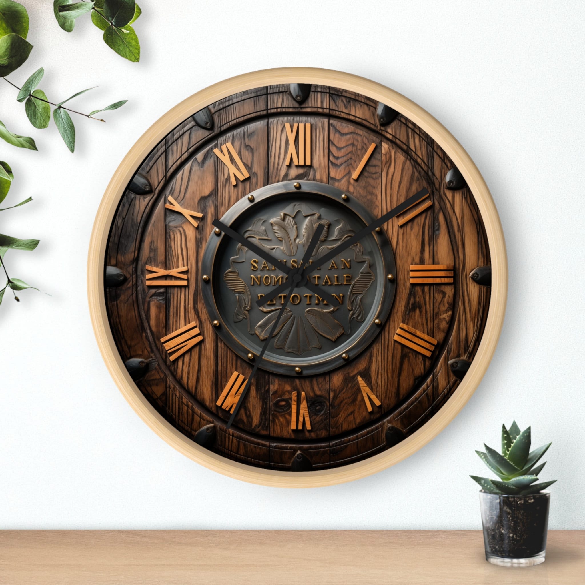 Whiskey Barrel Wall Clock, Gift for Him, Whiskey, Barrel, Drinkers ...
