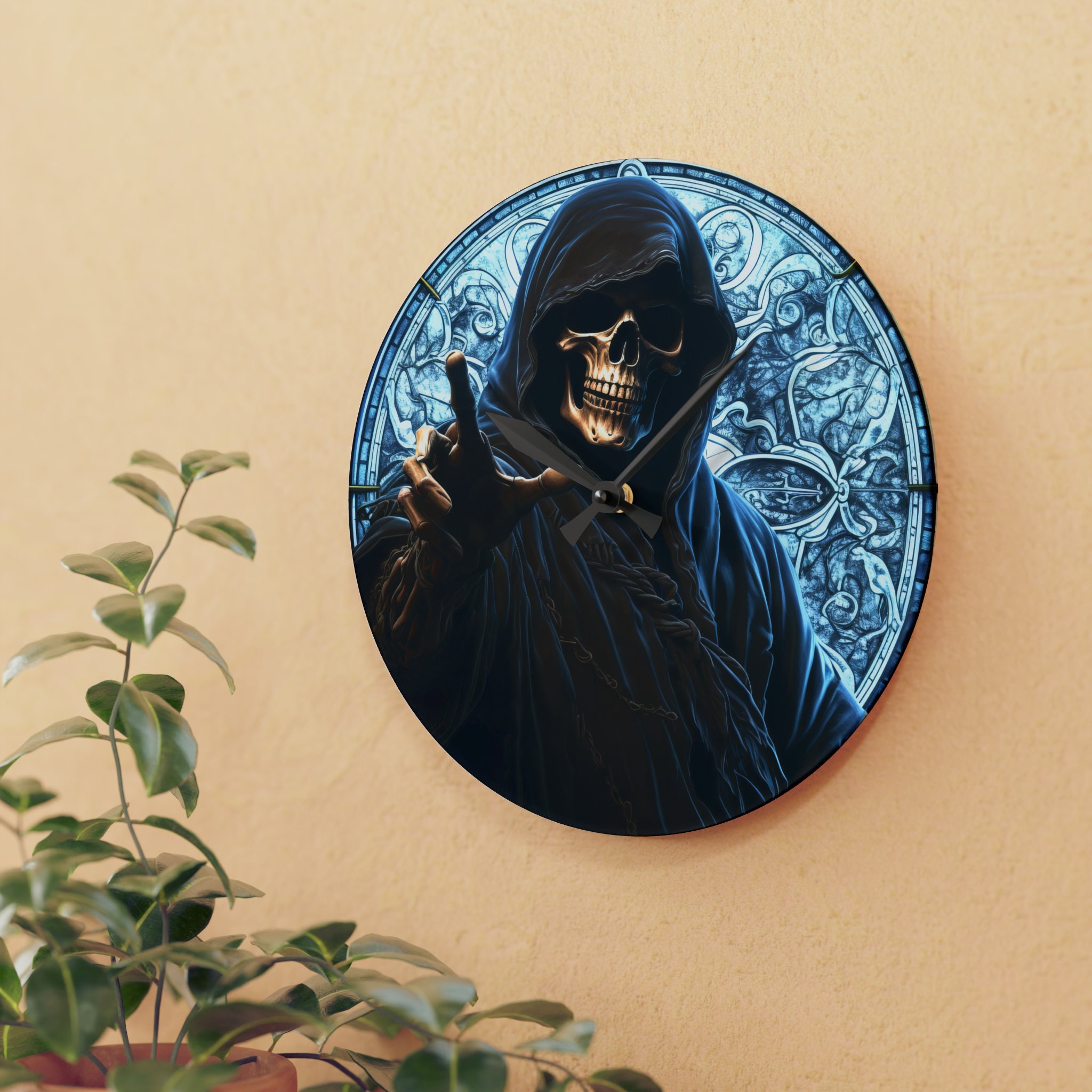 Grim Reaper Horror Clock Death Home Decor Classic Horror - Etsy