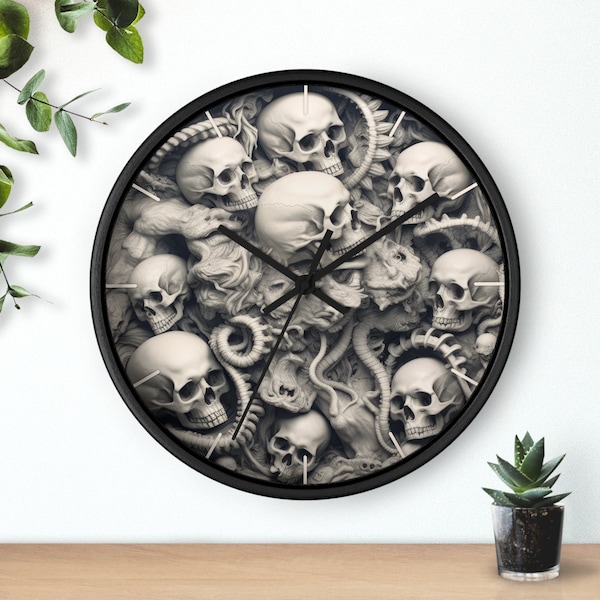 Creepy Wall Clock - Etsy