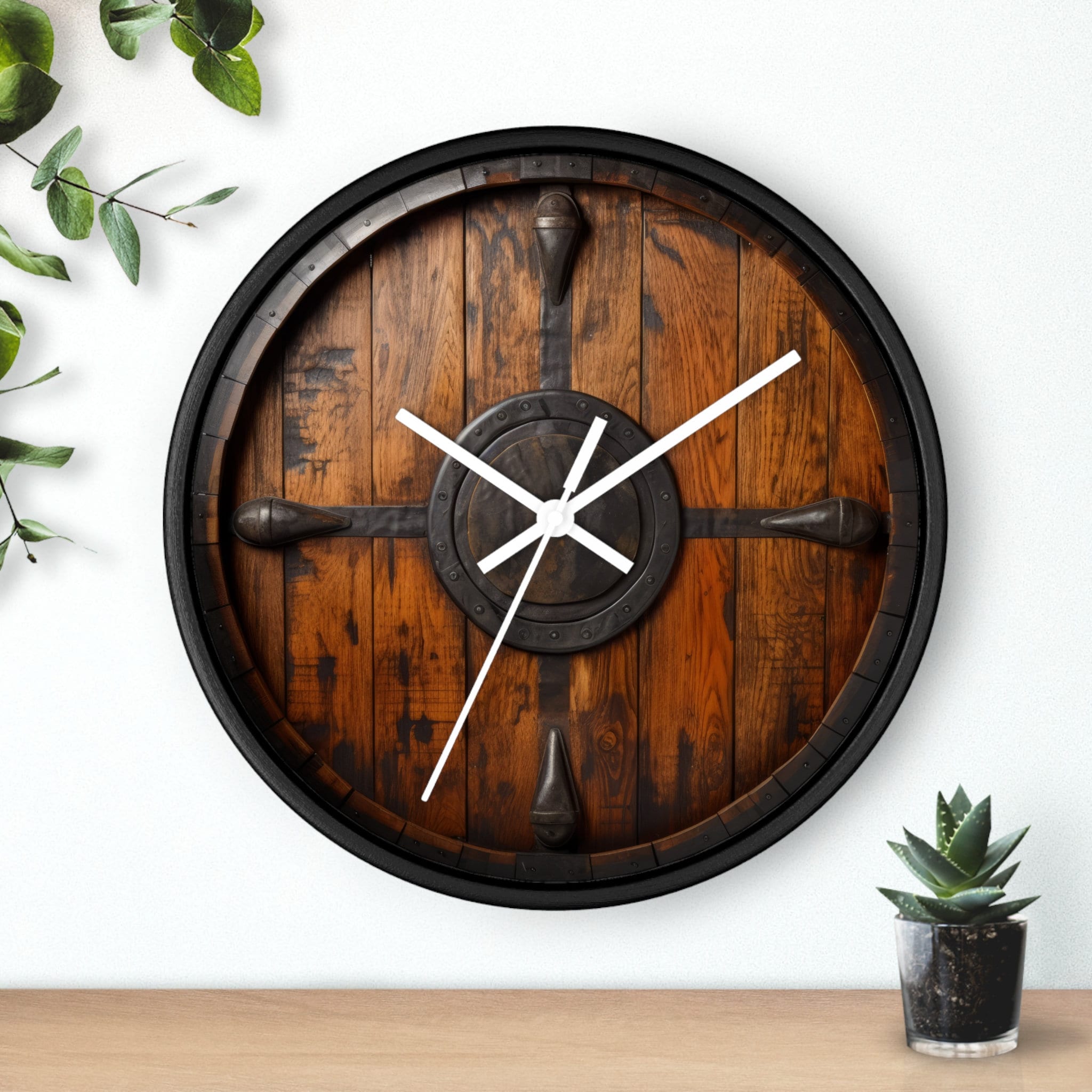 Whiskey Barrel Wall Clock, Gift for Him, Whiskey, Barrel, Drinkers ...