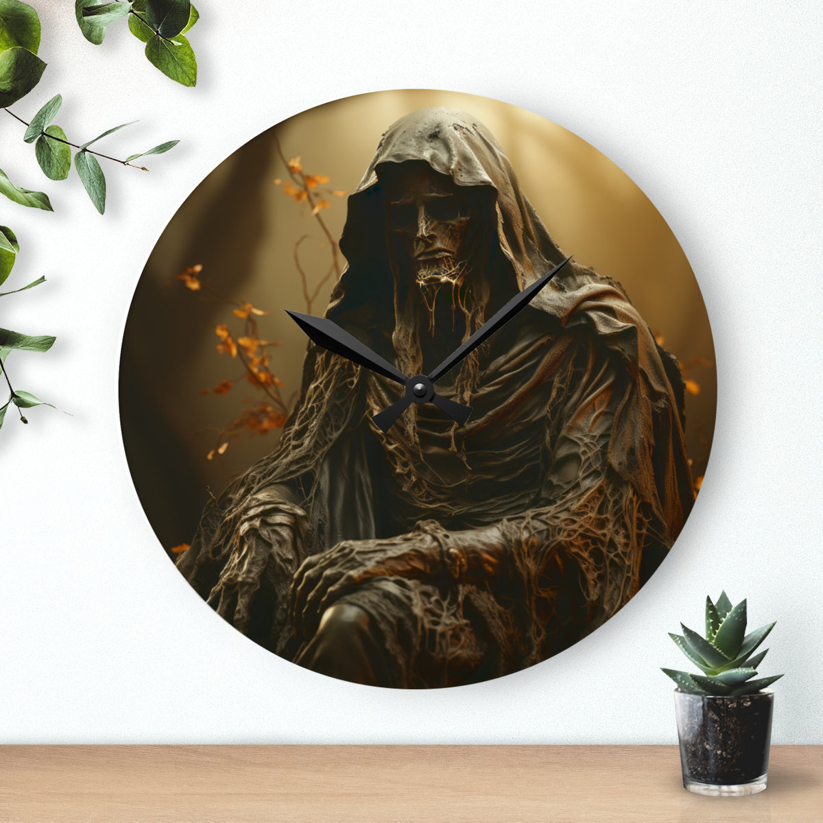 Ankou Inspired Horror Clock Horror Home Decor Horror Legend - Etsy