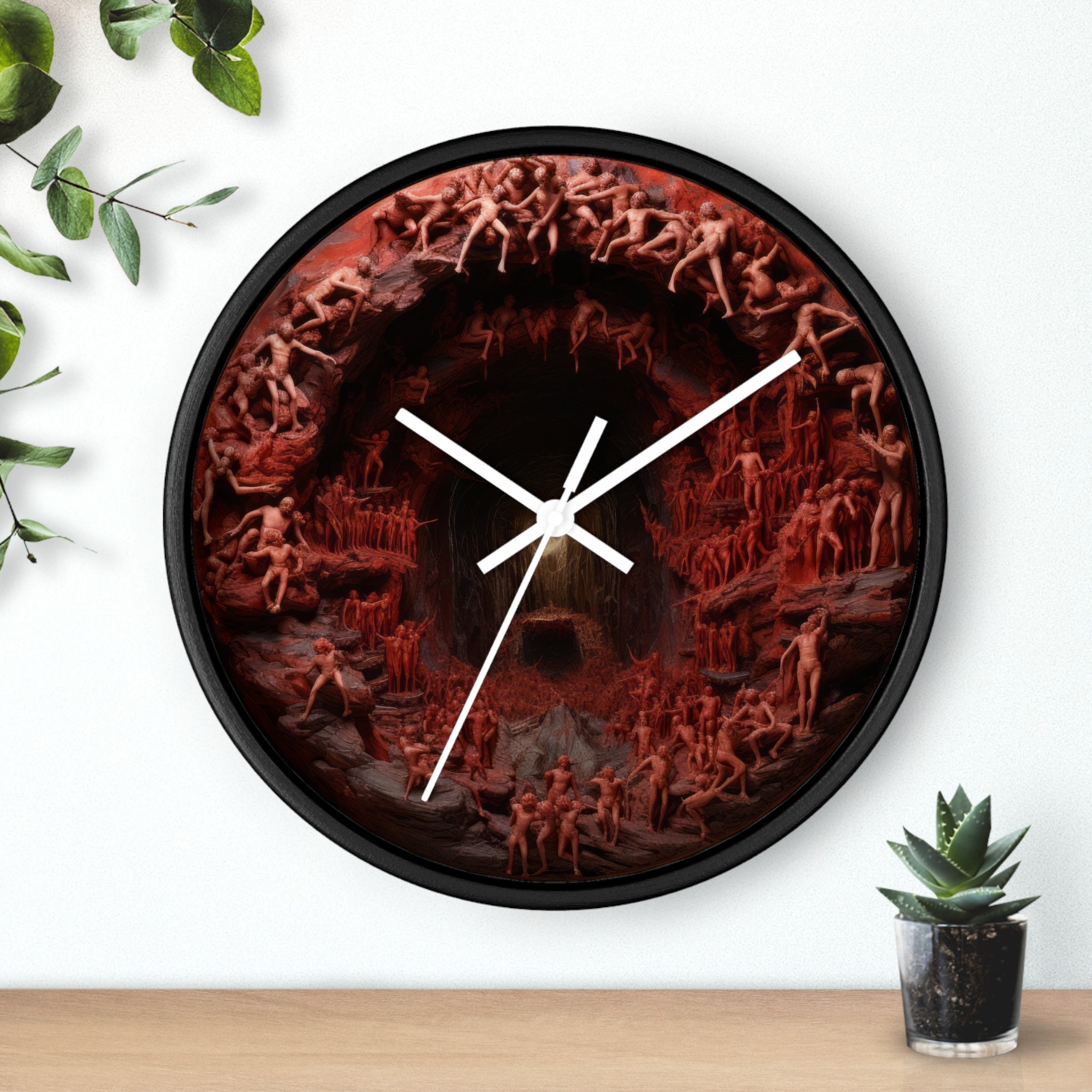 Dante's Inferno Horror Clock Hell Home Decor Classic - Etsy