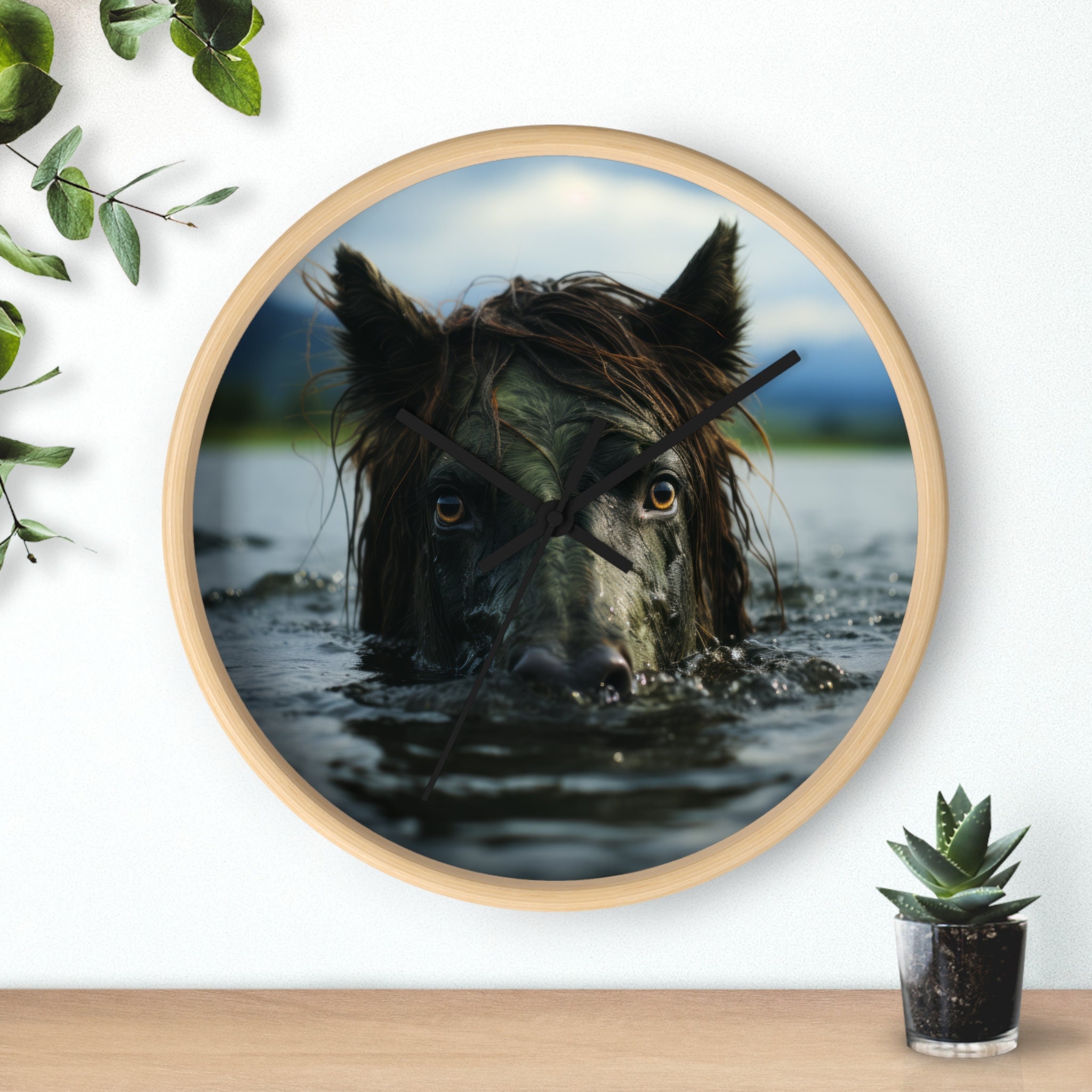 Kelpie Inspired Horror Clock, Horror Home Decor, Murderous Horse Gift ...