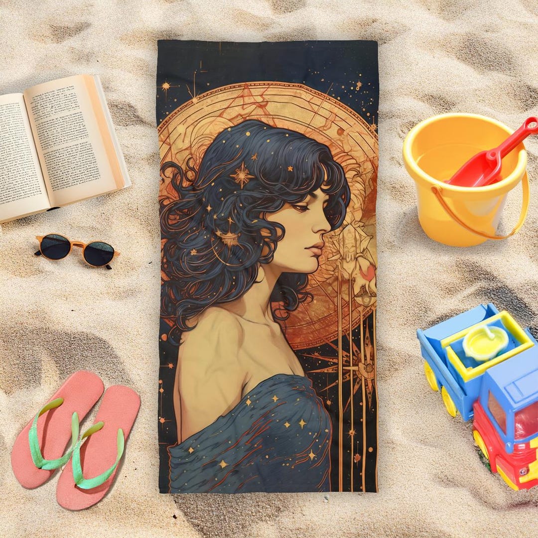 Sagittarius Tarot Inspired Zodiac Towel, Sagittarius Gift, Sagittarius ...